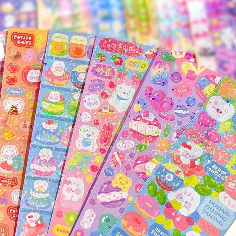 50 pieces Cute Guka Art Glitter Sticker Sheets, Hobbies & Toys ...