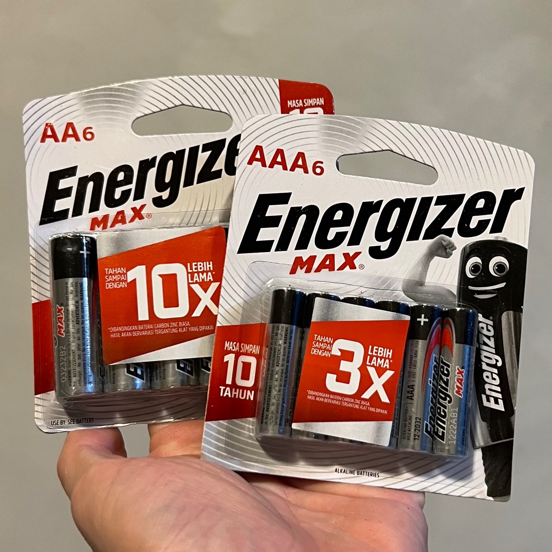 (CHEAPEST/LONG EXP) Energizer MAX AA / AAA batteries, Photography ...