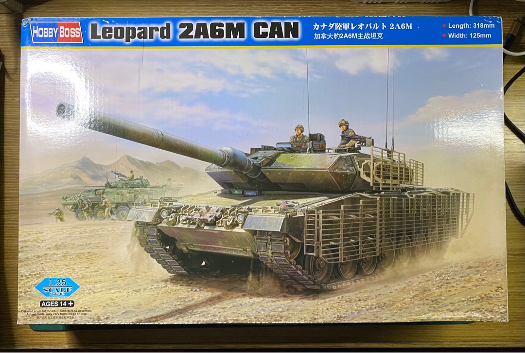 [放] 全新Hobby Boss 1/35 Leopard 2A6M Tank 德國製現代豹2坦克模型, 興趣及遊戲, 玩具 & 遊戲類 ...