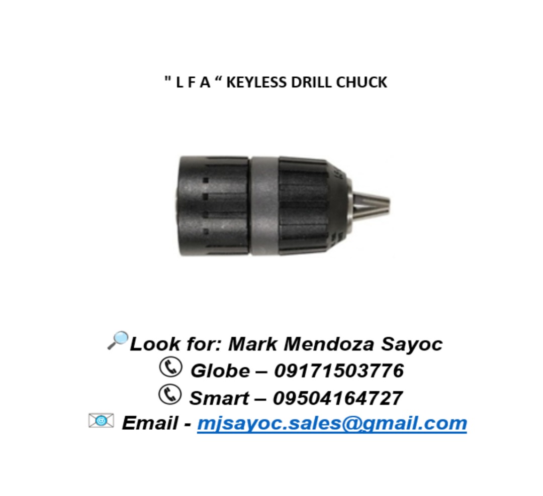 " L F A " KEYLESS DRILL CHUCK, Commercial & Industrial, Construction ...