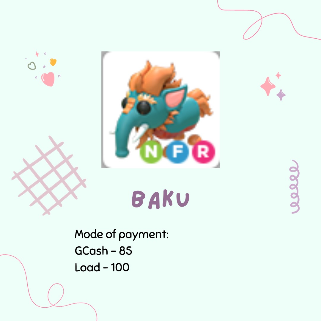 ADOPT ME NFR BAKU (NEON FLY RIDE), Video Gaming, Video Games, Others on ...