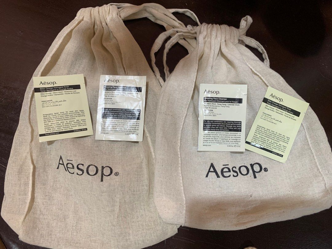 Aesop pouch/katsa cloth bag with FREE sample/s, Women's Fashion, Bags ...