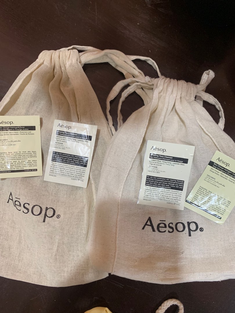 Aesop pouch/katsa cloth bag with FREE sample/s, Women's Fashion, Bags ...