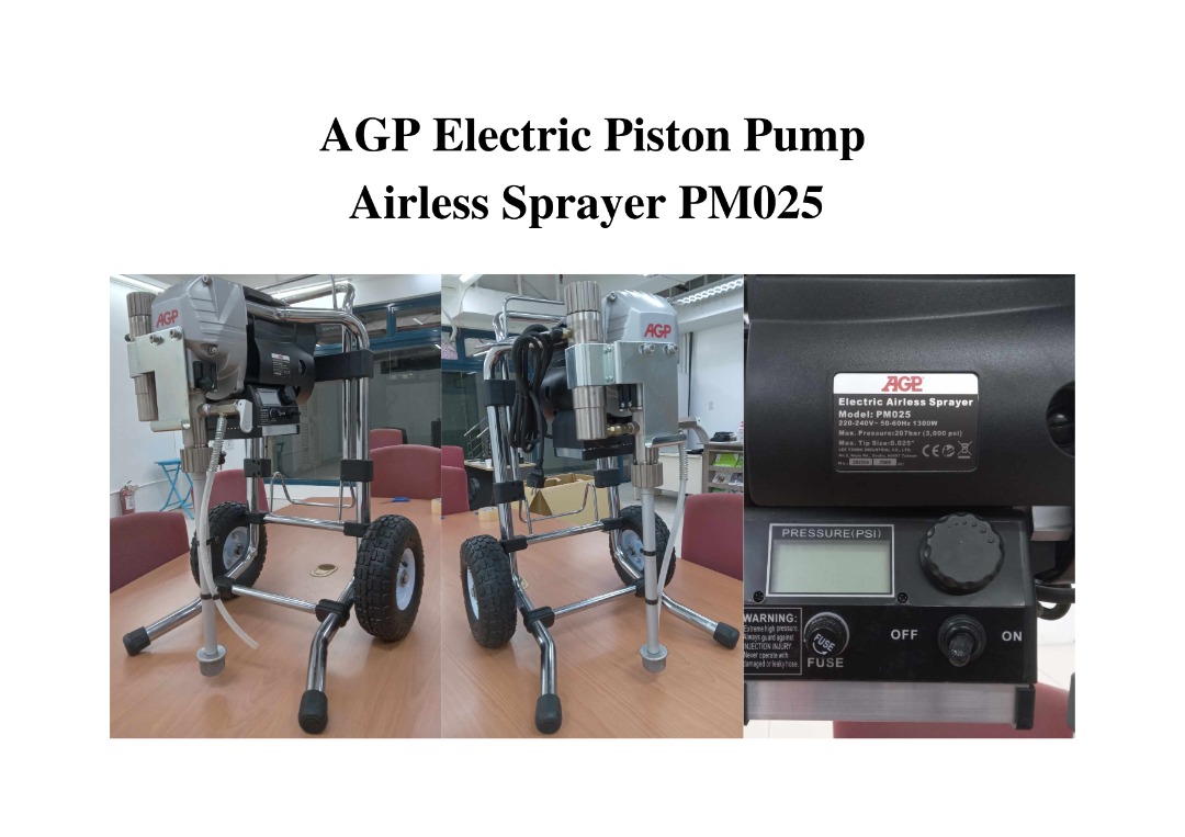 AGP Electric Piston Pump Airless Sprayer PM025, Commercial & Industrial, Industrial Equipment on ...