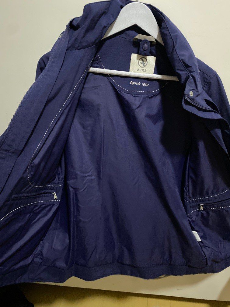 AIGLE Jacket with Hood, Women's Fashion, Coats, Jackets and Outerwear on Carousell
