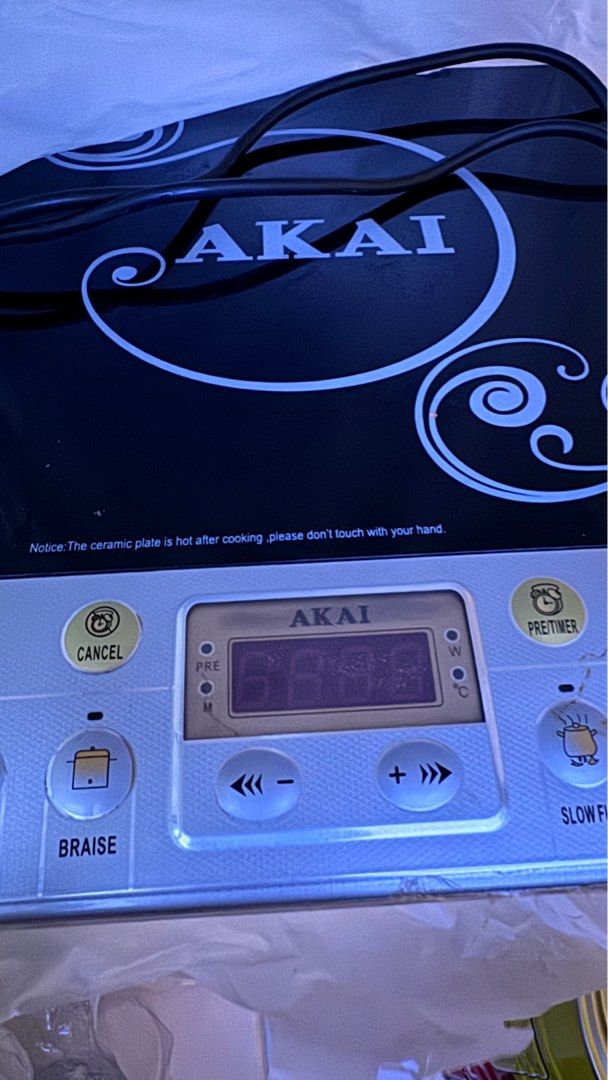 akai induction cooker, TV & Home Appliances, Kitchen Appliances, Other ...
