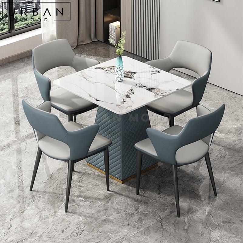 ALFON Modern Sintered Stone Dining Table Set, Furniture & Home Living ...