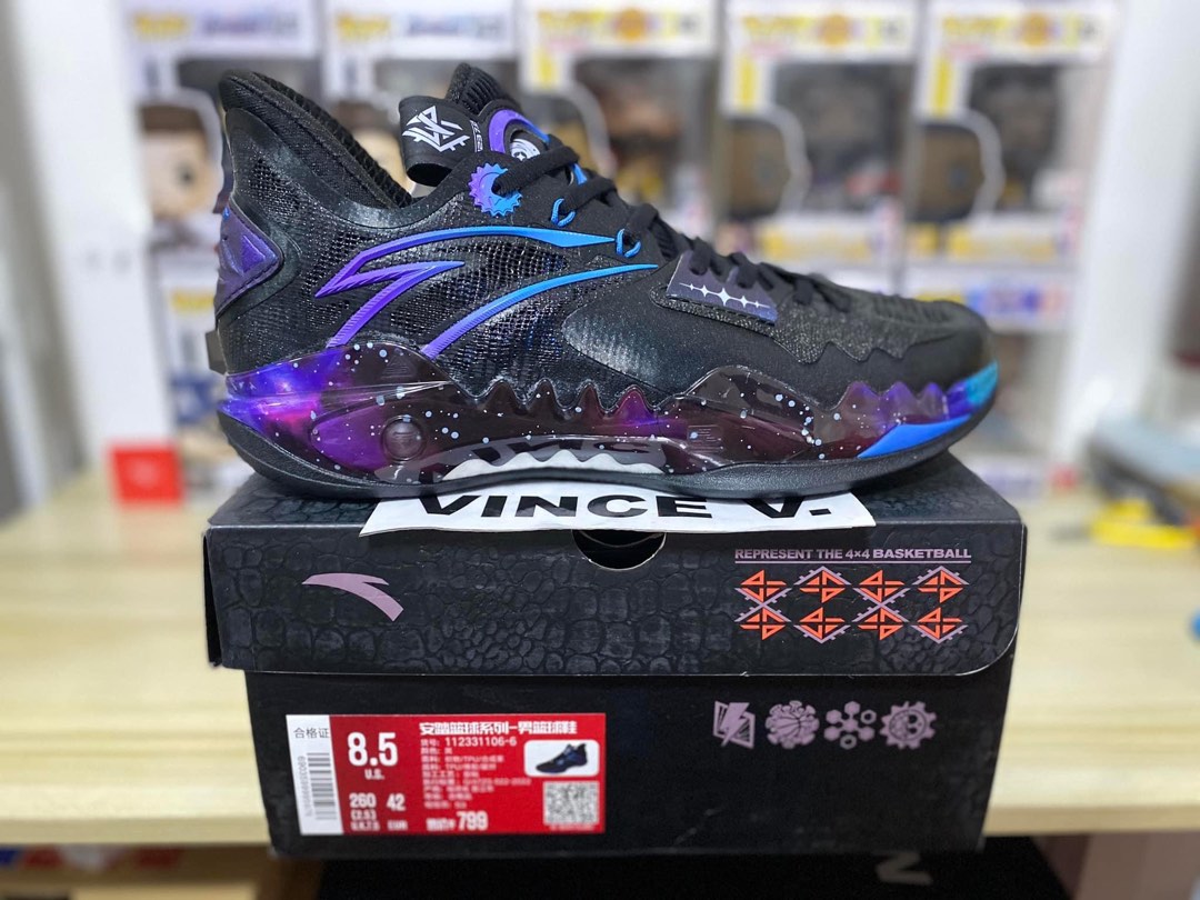 Anta Shockwave 5 DARKMATTER 8.5US, Men's Fashion, Footwear, Sneakers on ...