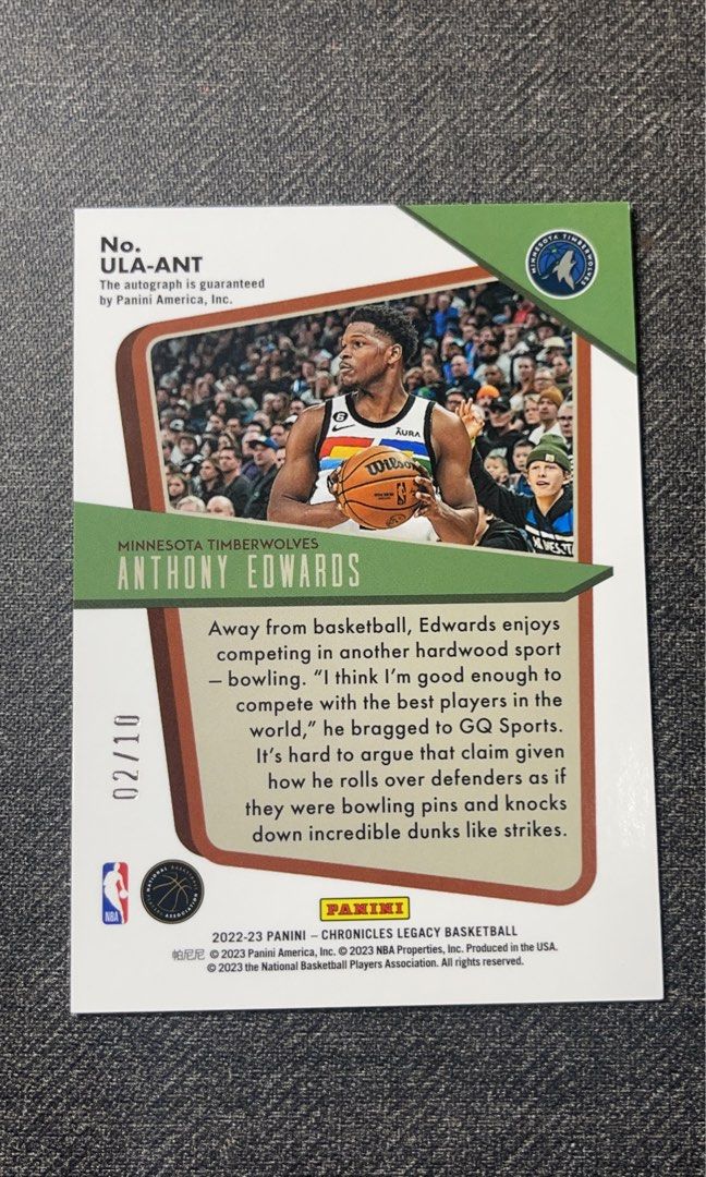 Anthony Edwards autograph /10, Hobbies & Toys, Memorabilia ...