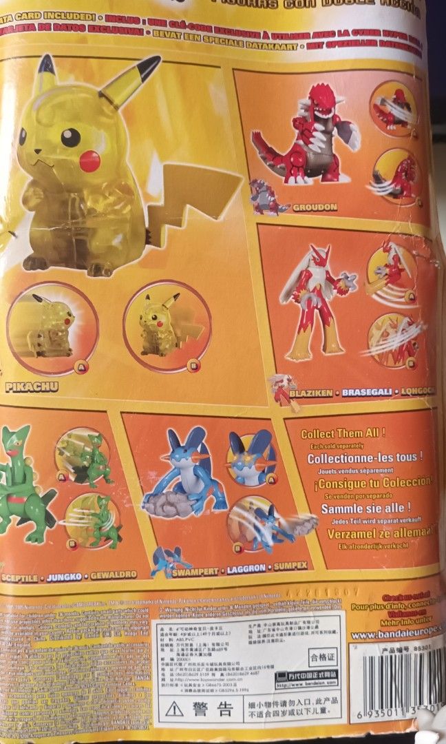 Bandai Pokemon Pikachu Moving, Hobbies & Toys, Toys & Games on Carousell