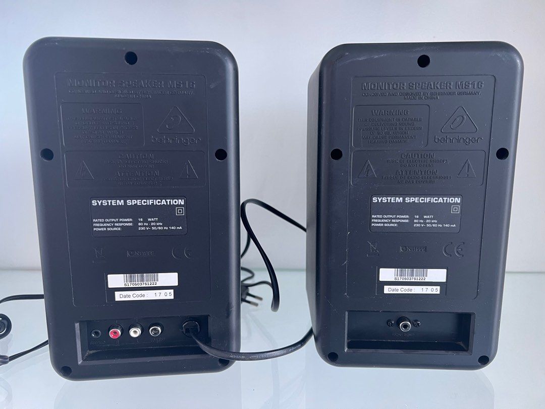 Behringer MS16 monitor speakers, Audio, Soundbars, Speakers ...