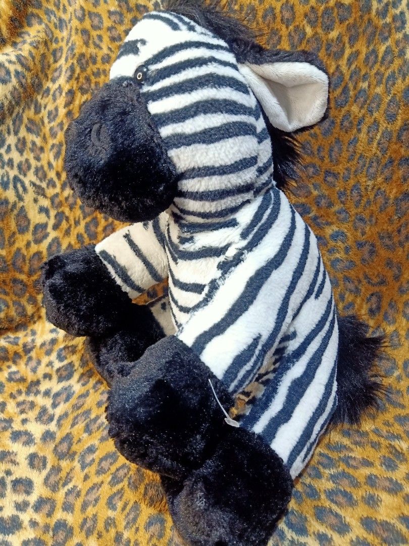 BIG SIZE ZIPPY THE ZEBRA PLUSH TOY BY TEDDY MOUNTAIN, Hobbies & Toys ...