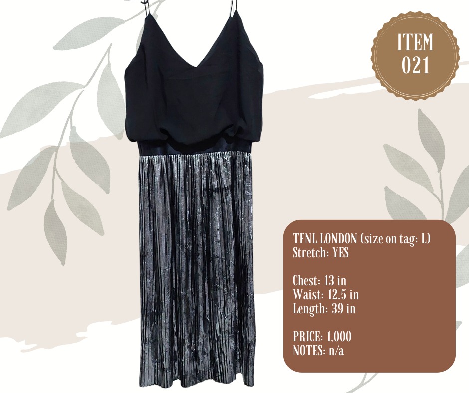 Black and Silver TFNL LONDON Evening Dress, Women's Fashion, Dresses ...