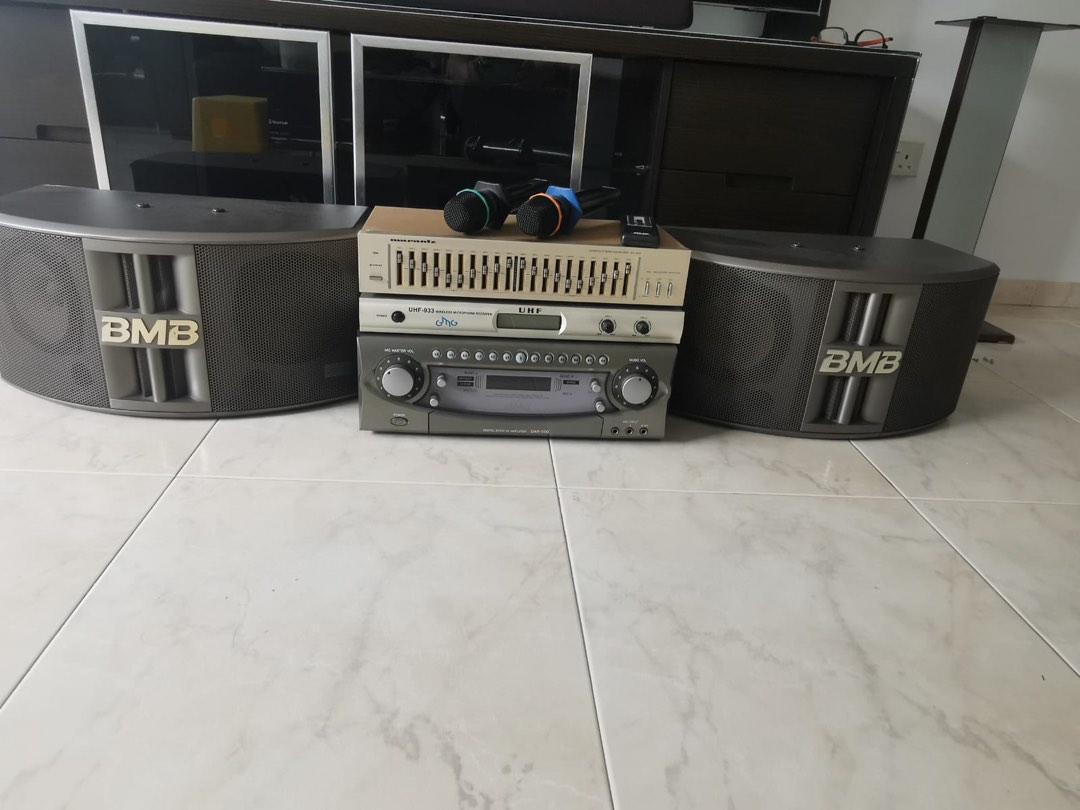 BMB Speakers, BMB amplifier, Marantz Equaliser, UHF microphones, Audio ...