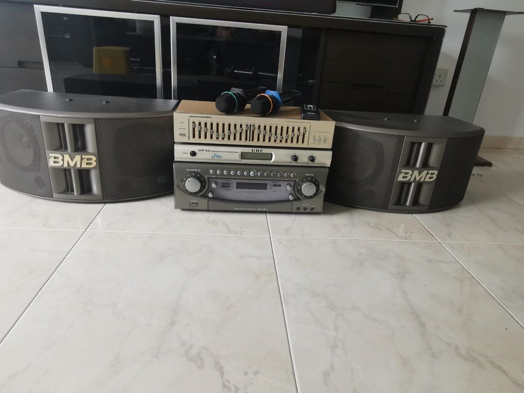 BMB Speakers, BMB amplifier, Marantz Equaliser, UHF microphones, Audio ...