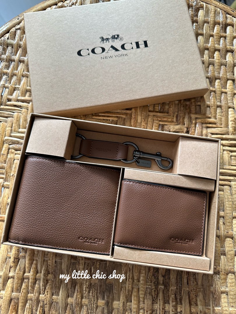 boxed 3 in 1 wallet gift set, Men's Fashion, Watches & Accessories ...