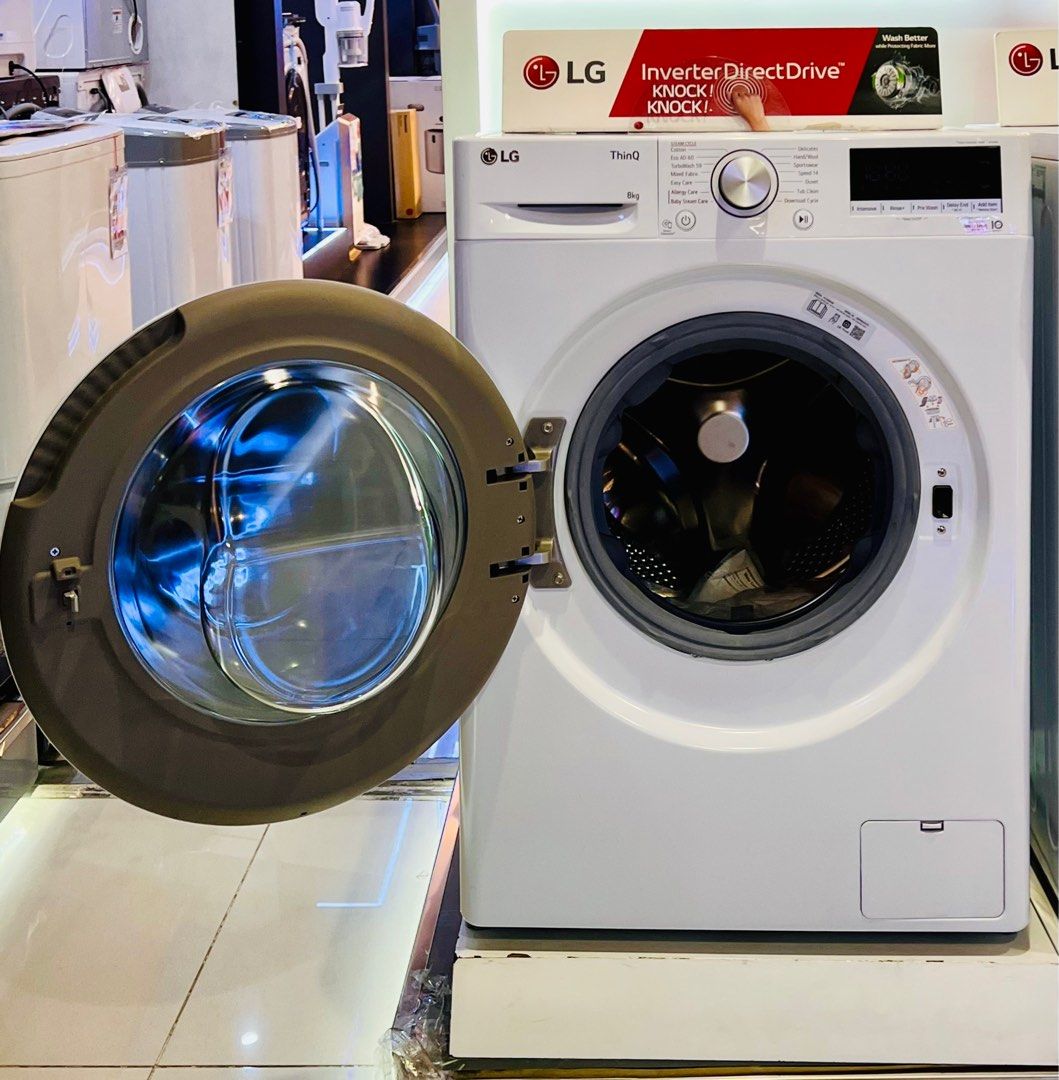 Brand New LG FV1208S4W 8.0kg Front Load Inverter Washing Machine (AI ...