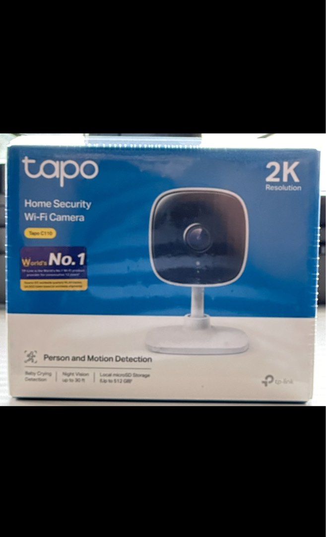Brand New Sealed Tapo C110 2K 3MP, Furniture & Home Living, Security ...