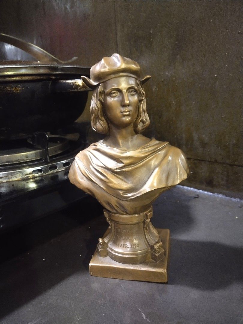 Brass Raphael head bust statue display, Hobbies & Toys, Memorabilia ...