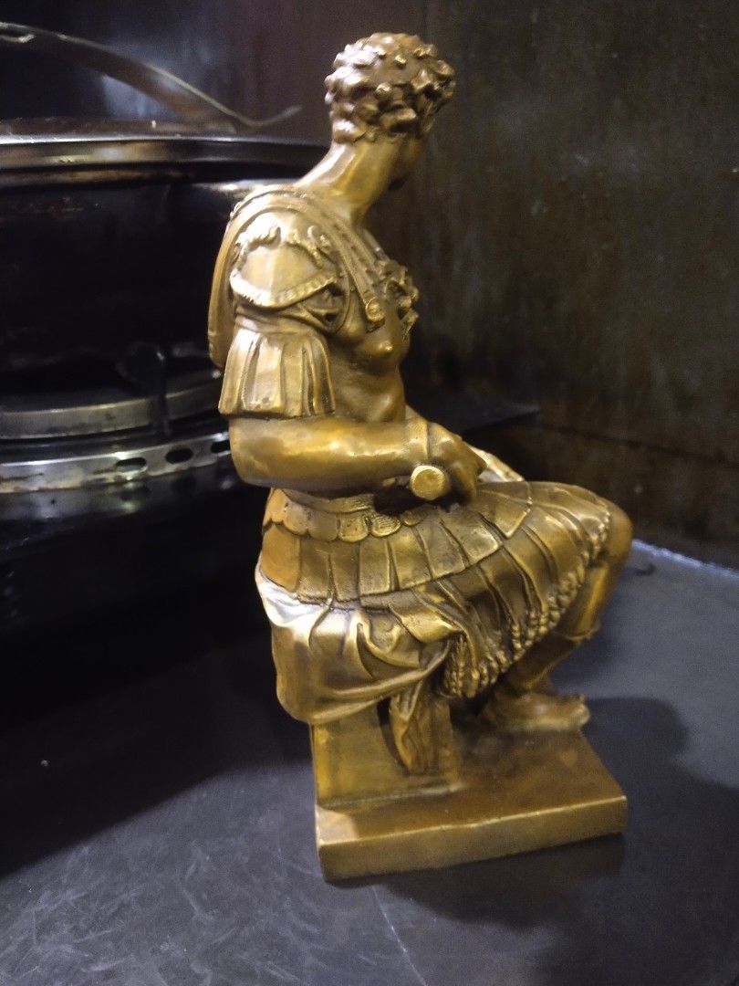 Brass roman emperor statue display, Hobbies & Toys, Memorabilia ...