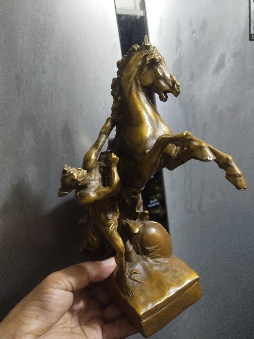 Brass victory horse statue display, Hobbies & Toys, Memorabilia ...