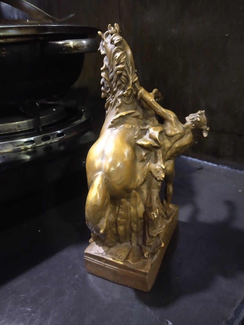 Brass victory horse statue display, Hobbies & Toys, Memorabilia ...