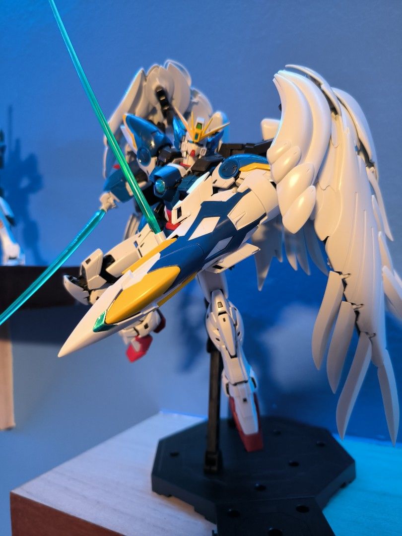 [Built] 1/100 MG Wing Gundam Zero EW Ver. Ka (Stand included), Hobbies ...