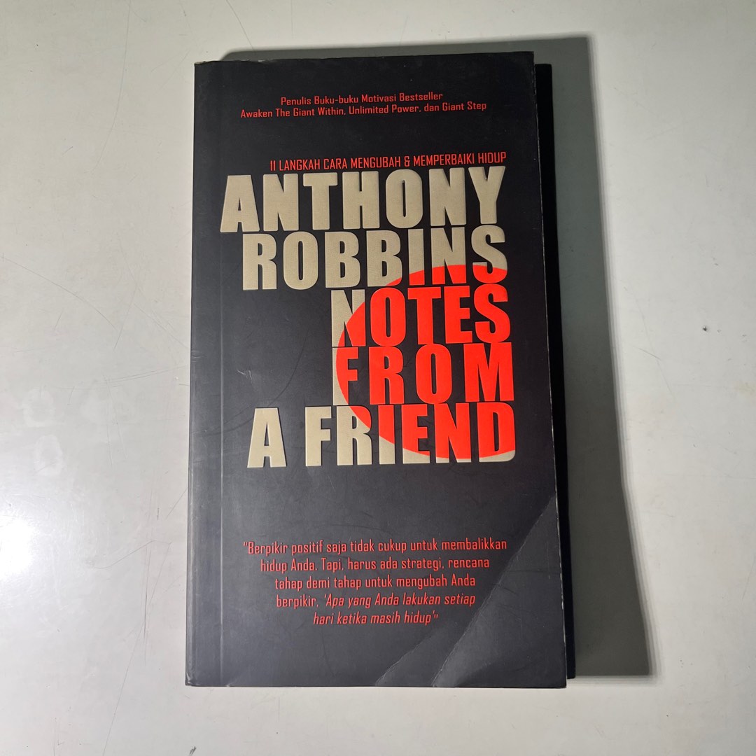 Buku Motivasi Anthony Robbins Notes From A Friend, Buku & Alat Tulis ...