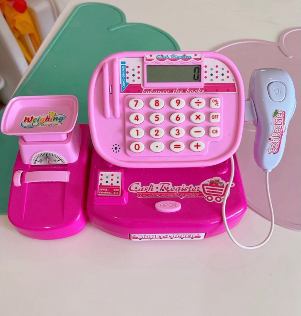 Cashier toys cash register, Hobbies & Toys, Toys & Games on Carousell