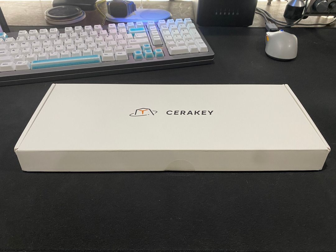 Cerakeys Ceramic Keycaps V1 Blank all white and white/teal, Computers ...