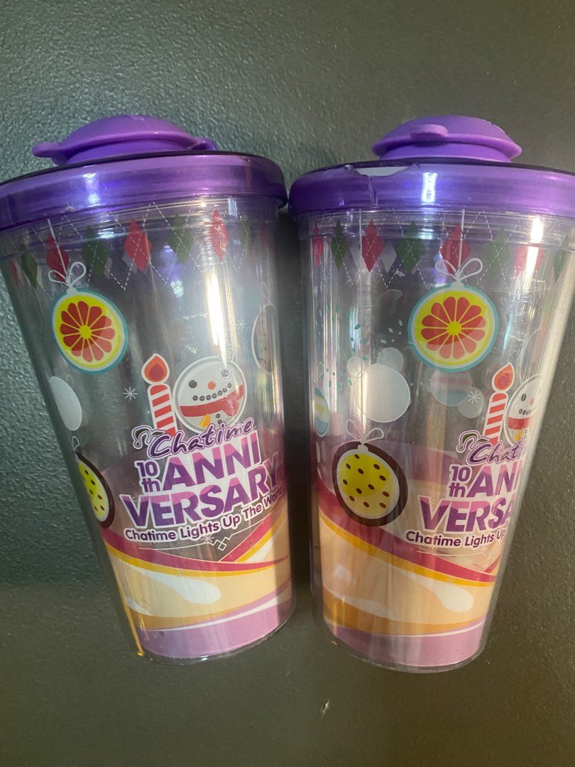 Chatime Taiwan anniversary tumbler, Furniture & Home Living ...