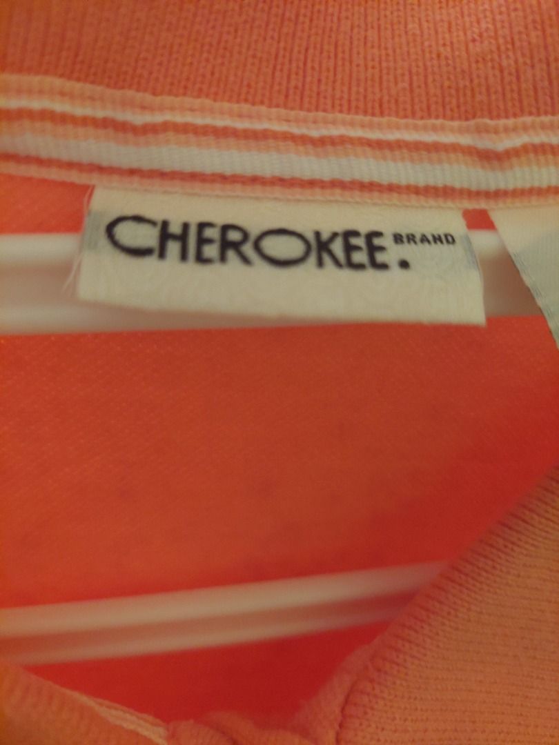 Cherokee Peach Polo Shirt, Women's Fashion, Tops, Shirts on Carousell