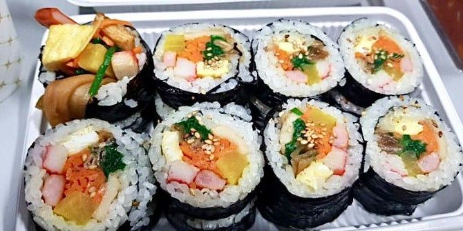 Christmas food delivery Corporate catering Party platter Korean Kimbap ...