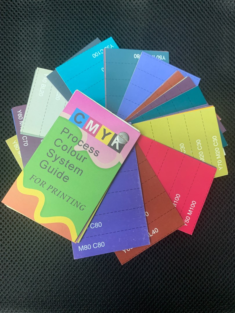 CMYK process colour guide for printing, 興趣及遊戲, 手作＆自家設計, 工藝用品及工具 - Carousell