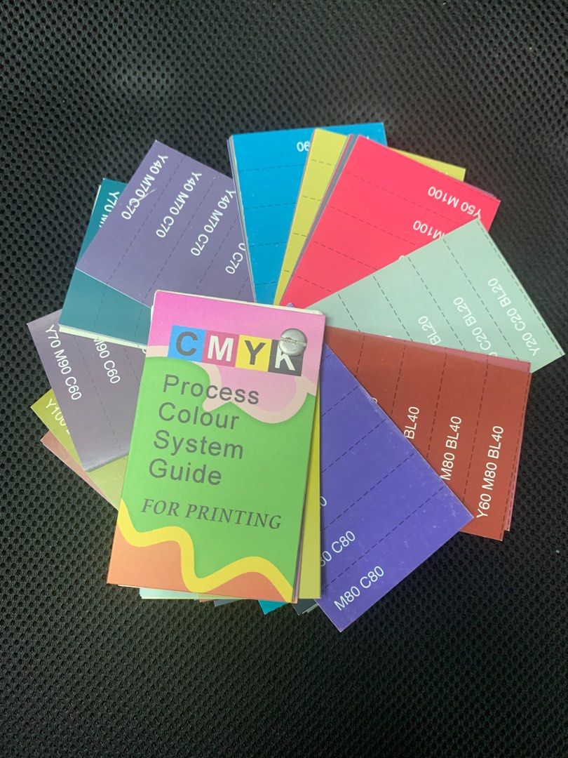 CMYK process colour guide for printing, 興趣及遊戲, 手作＆自家設計, 工藝用品及工具 - Carousell