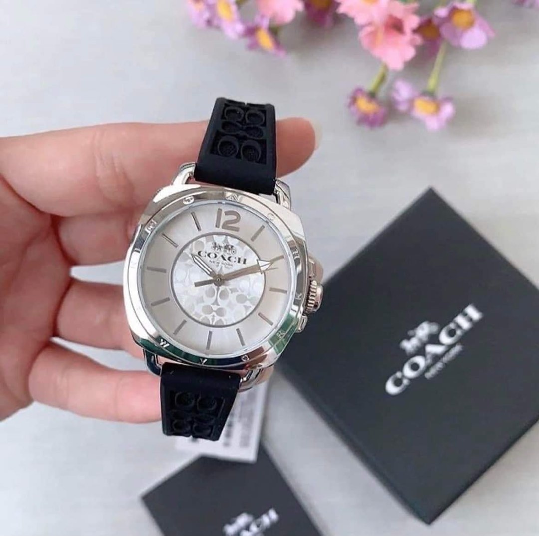 coach boyfriend black watch, Women's Fashion, Watches & Accessories ...