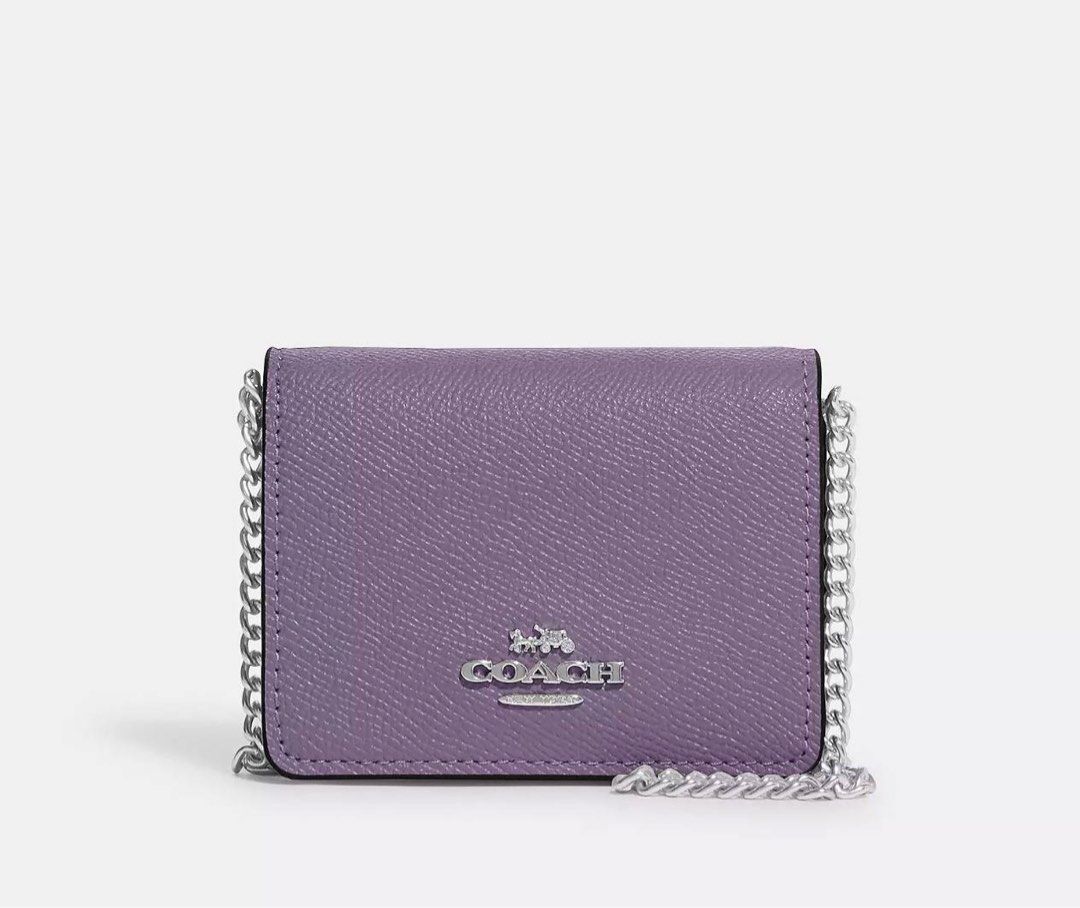 Coach Mini Wallet on Chain, Luxury, Bags & Wallets on Carousell