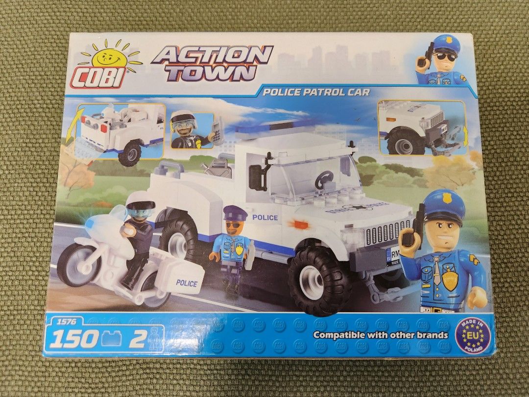 COBI 1576 Bricks Action Town Police Patrol Car Original Brand New ...