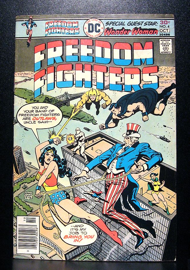 COMICS: DC: Freedom Fighters #4 (1976), Wonder Woman app, Hobbies ...