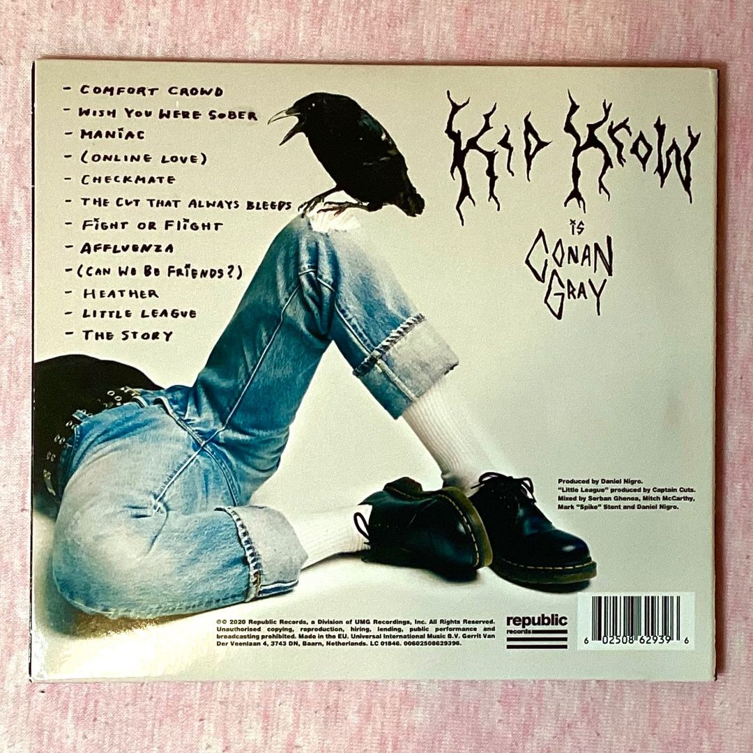 Conan Gray- Kid Krow Standard CD, 興趣及遊戲, 音樂、樂器 & 配件, 音樂與媒體 - CD 及 DVD ...