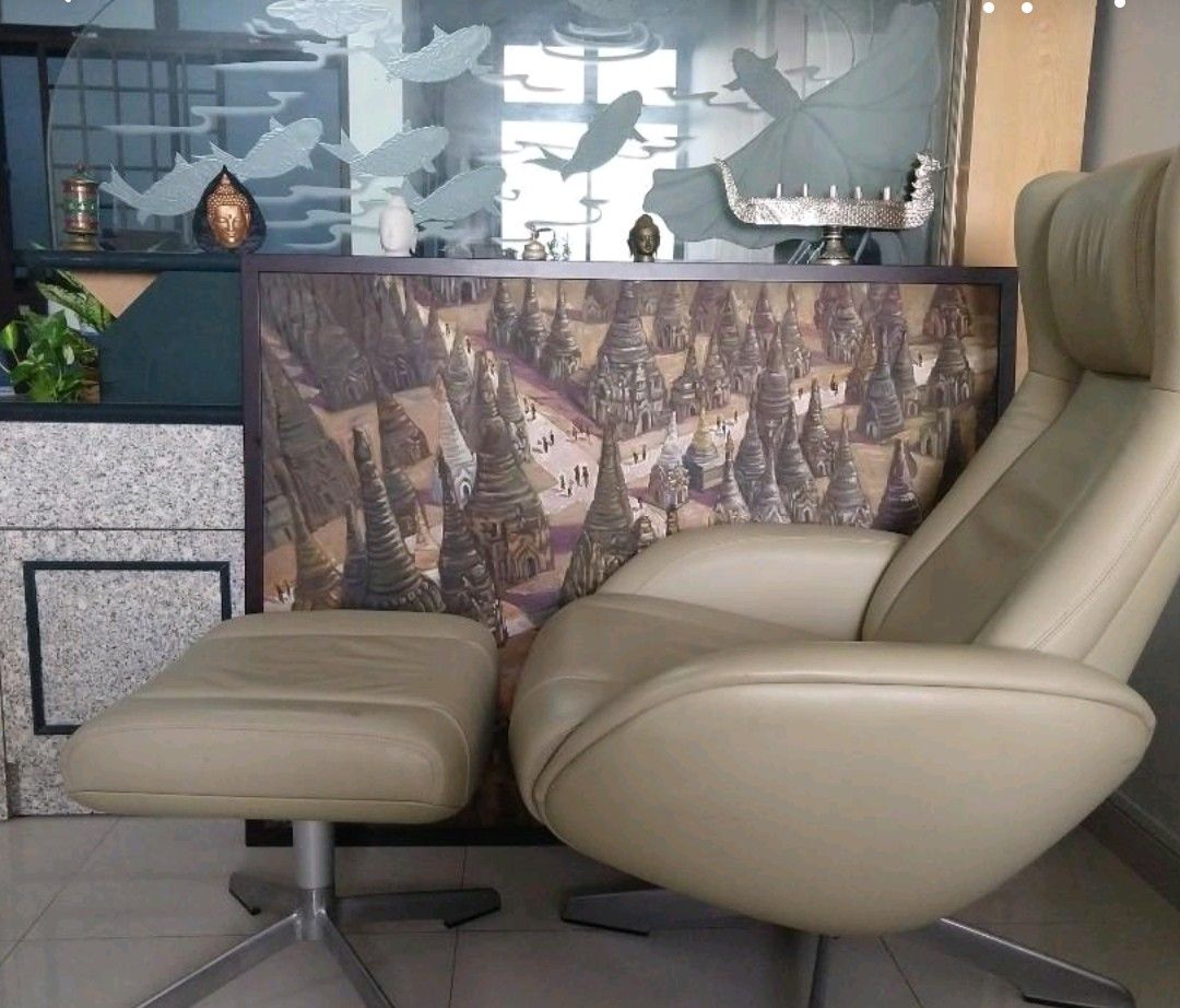 Courts recliner chair with ottomon, Furniture & Home Living, Furniture ...