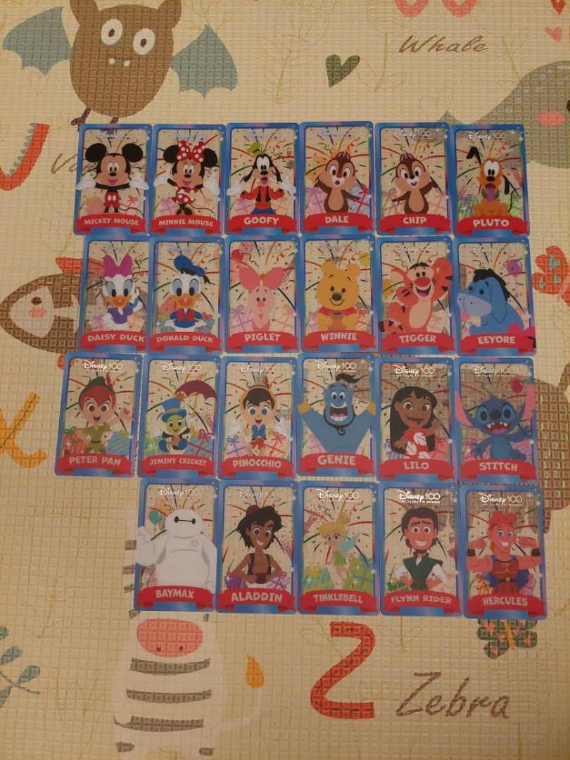 Cpcm disney 100 cards triple shot Glow in the dark, Hobbies & Toys ...