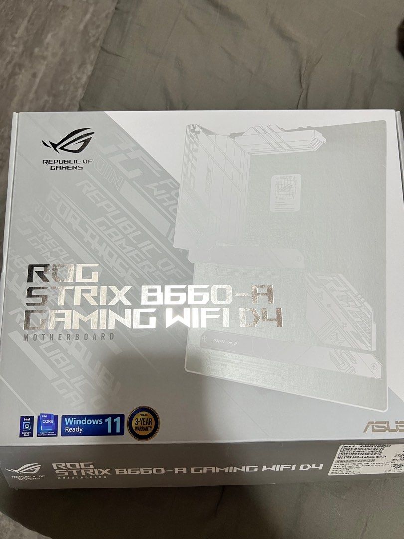 cpu i5-12600+ram furry ddr4 3600+motherboard rog strix b660-A wifi ...