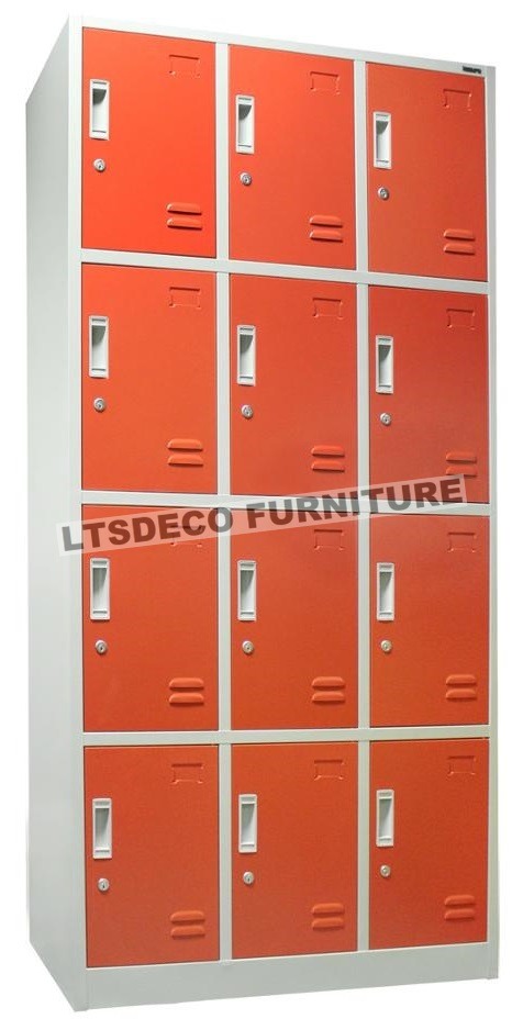 CUSTOMIZED 12 DOORS LOCKER OFFICE PARTITION AND FURNITURE, Furniture ...