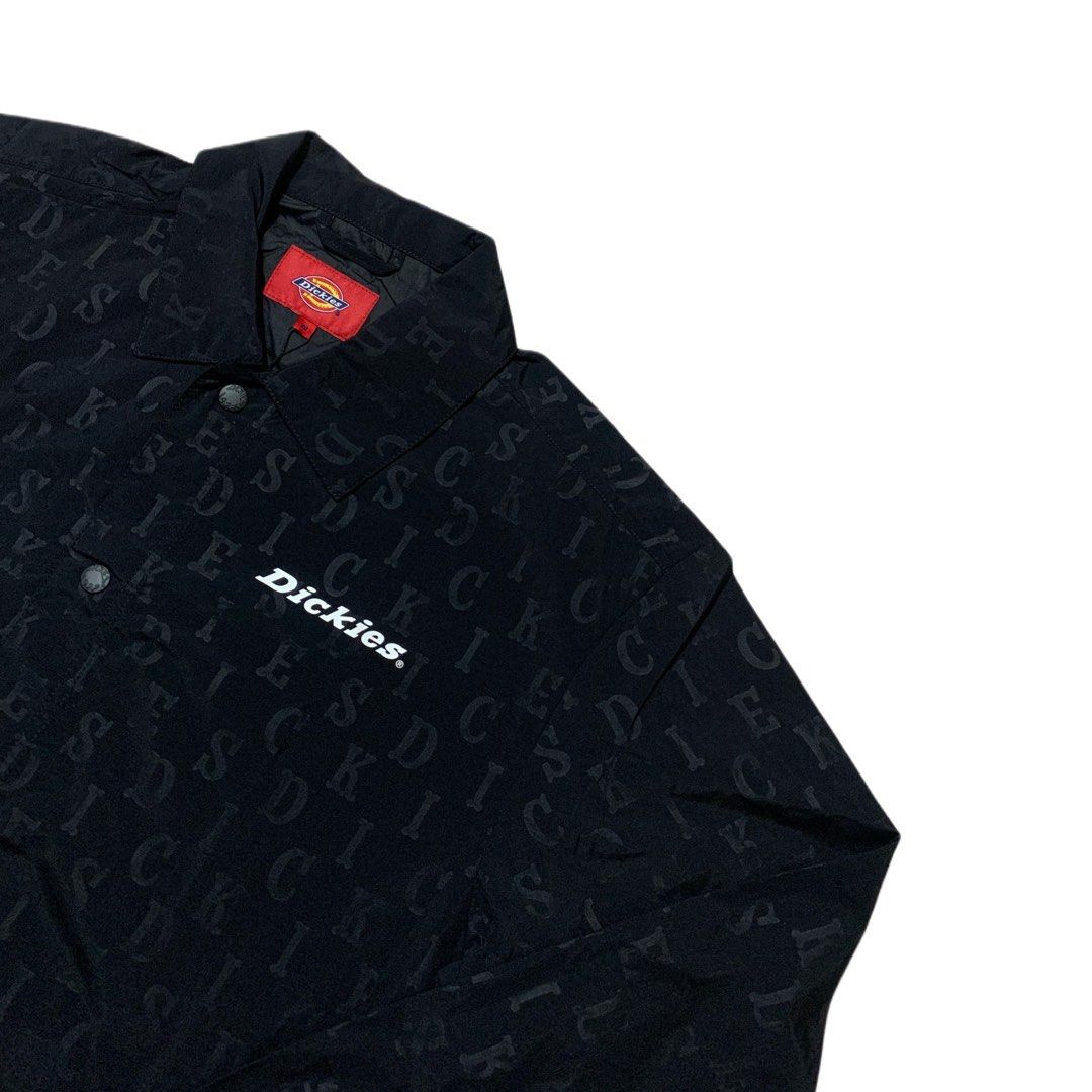 Dickies BLACK Reflectorized Monogram Coach Jacket, Men's Fashion, Coats ...