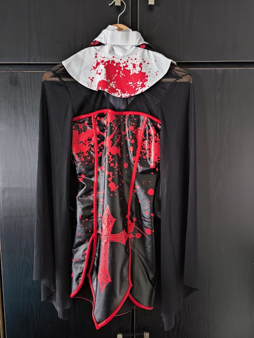 DOLLS KILL Trickz N' Treatz Hail Mary Gothic Nun Costume Set, Women's ...