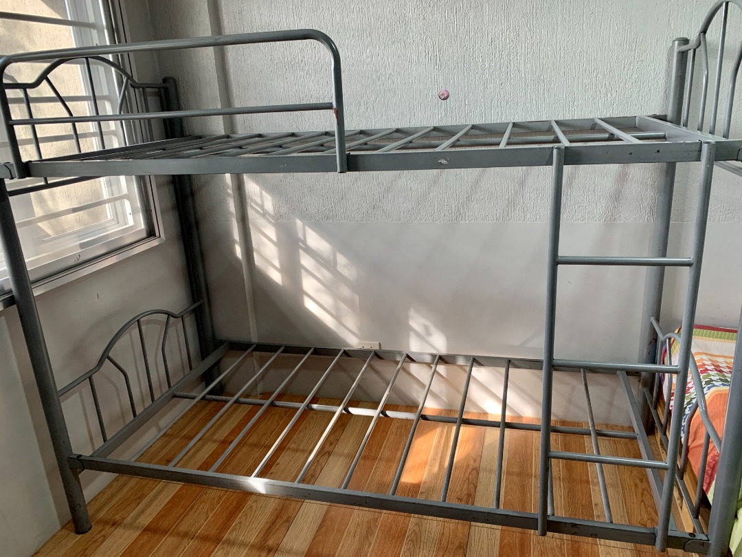 Double deck, single size, with bed foam, Furniture & Home Living ...