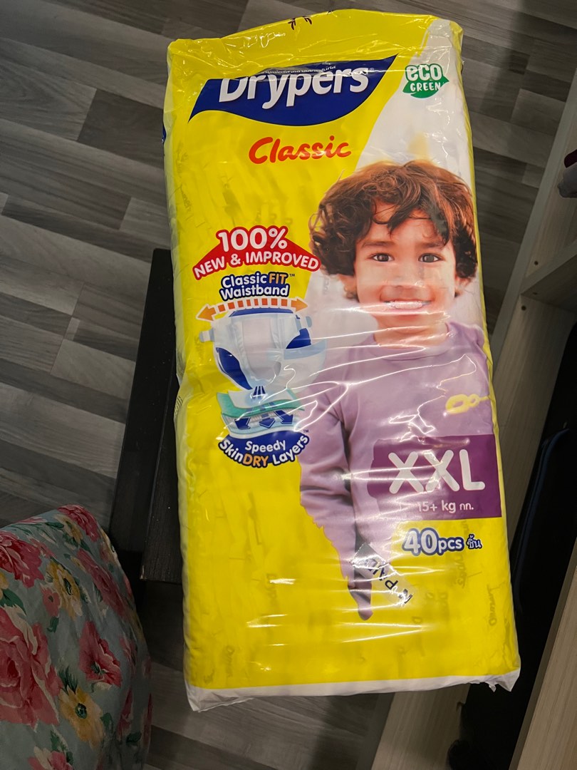 Drypers Classic XXL, Babies & Kids, Bathing & Changing, Diapers & Baby ...