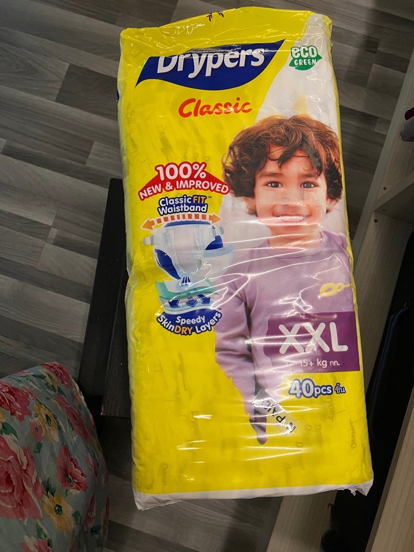 Drypers Classic XXL, Babies & Kids, Bathing & Changing, Diapers & Baby ...