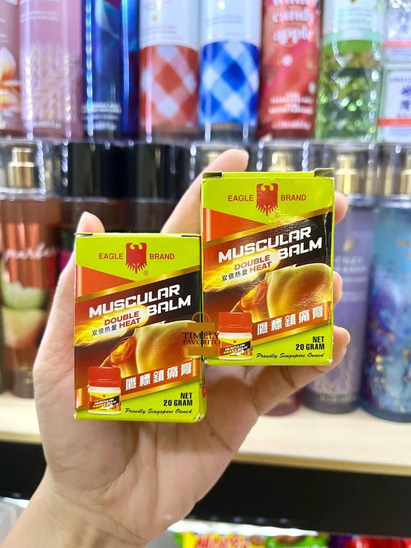 Eagle Brand Muscular Balm Double Heat 20g, Beauty & Personal Care, Bath ...